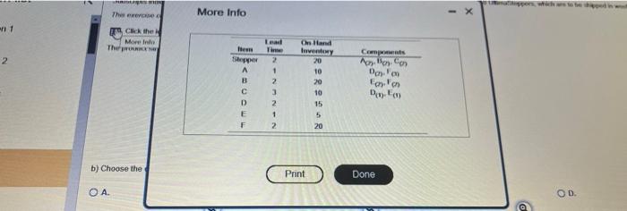 Solved Subscripts indicate quantity required for each | Chegg.com