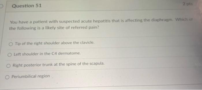 Solved Question 50 The supracolic and infracolic | Chegg.com