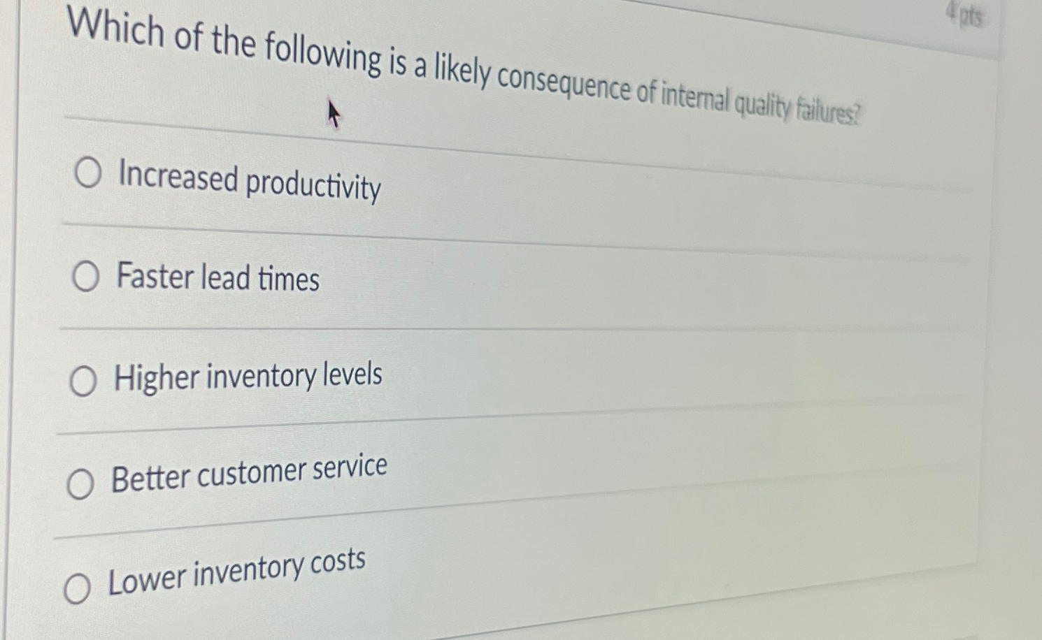 Solved Which of the following is a likely consequence of | Chegg.com