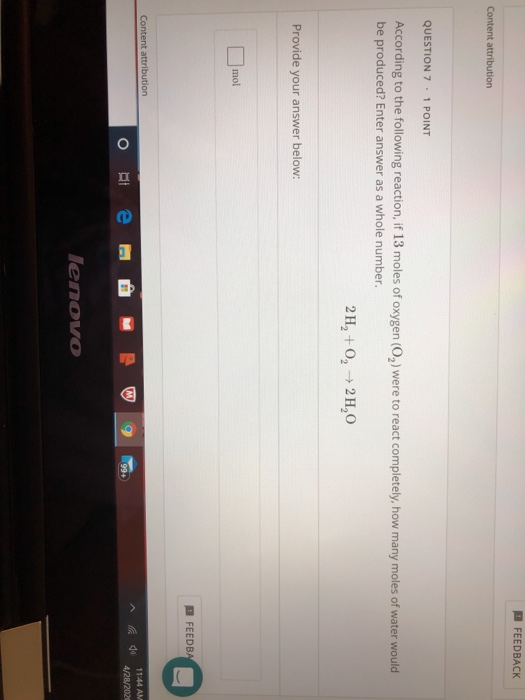 Solved FEEDBACK Content attribution QUESTION 7.1 POINT | Chegg.com
