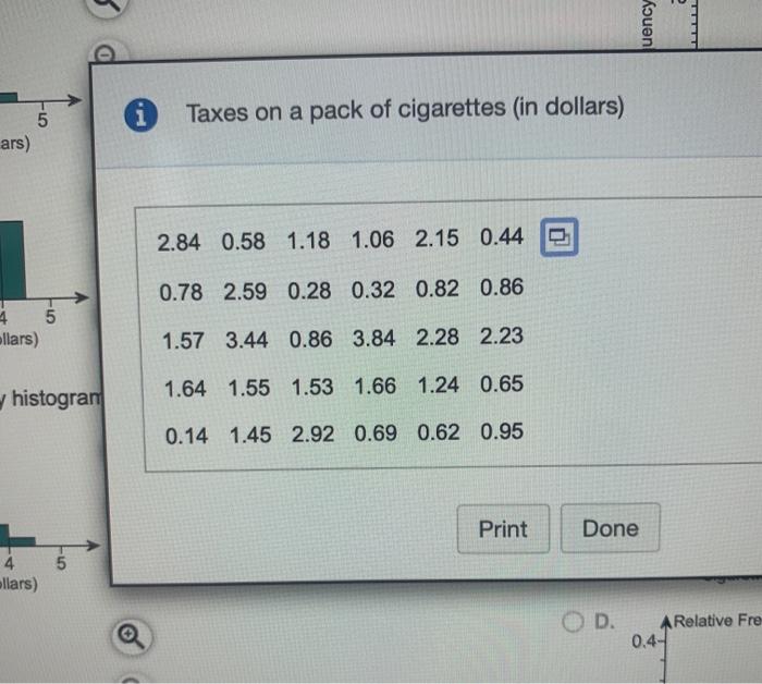 Solved (1) Repeat parts (a)-(e) using a class width of 1. | Chegg.com