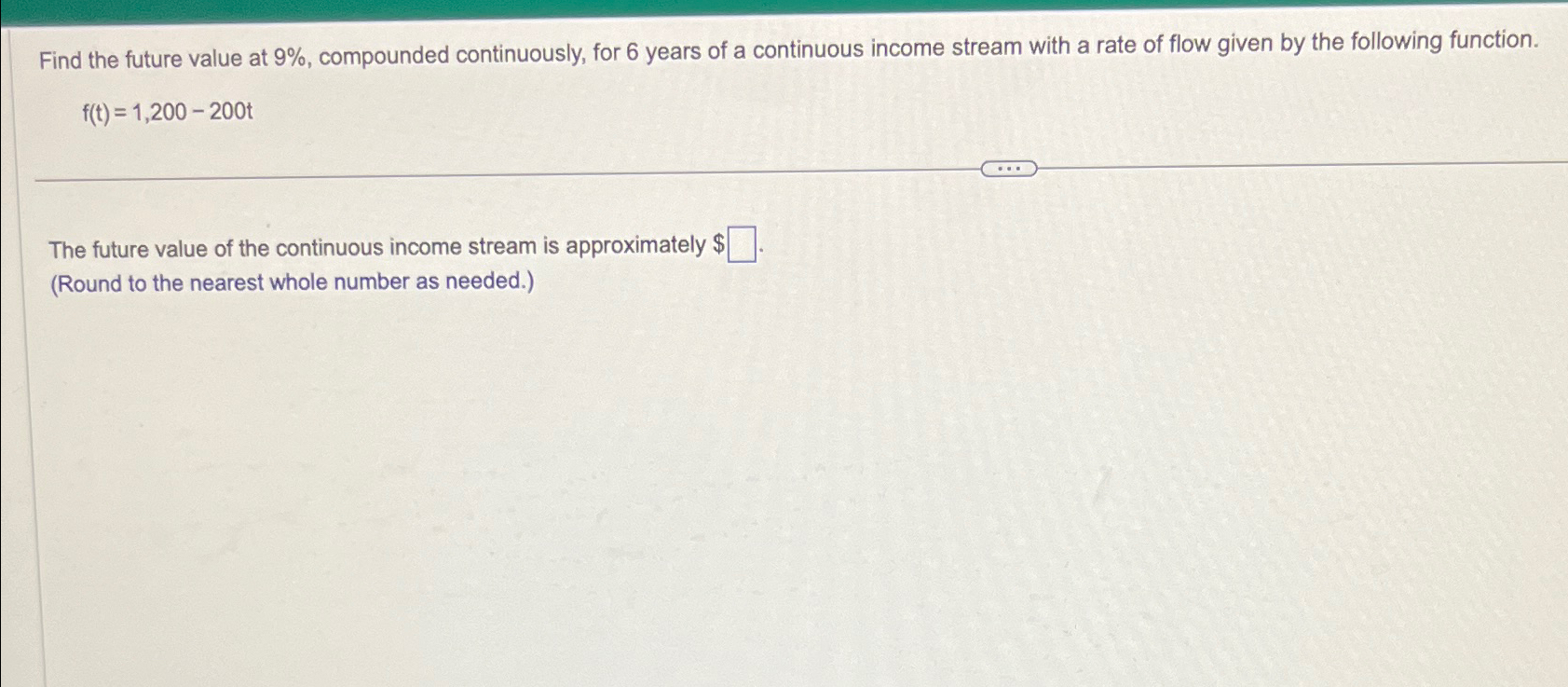 Solved Find the future value at 9%, ﻿compounded | Chegg.com