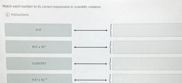 Solved Match each number to its correct expression in | Chegg.com