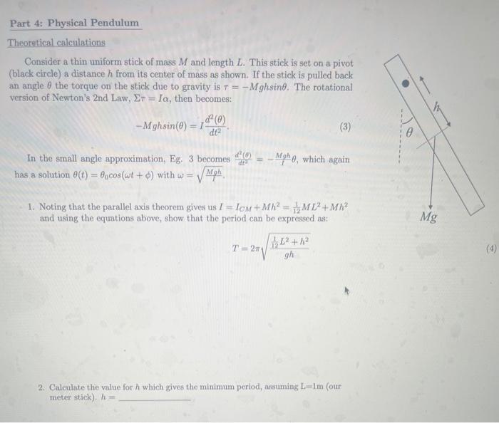 Solved Theoretical calculations Consider a thin uniform | Chegg.com