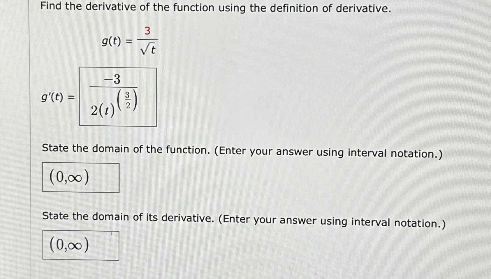 Solved Find the derivative of the function using the | Chegg.com