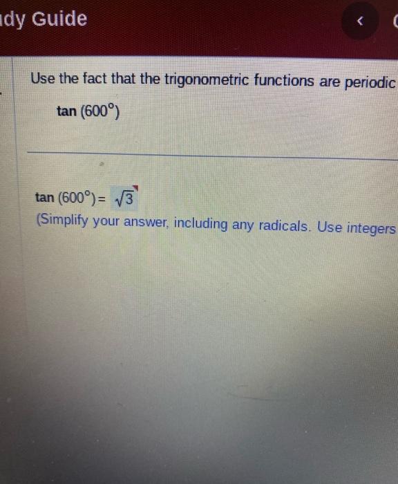 Solved Use the fact that the trigonometric functions are | Chegg.com