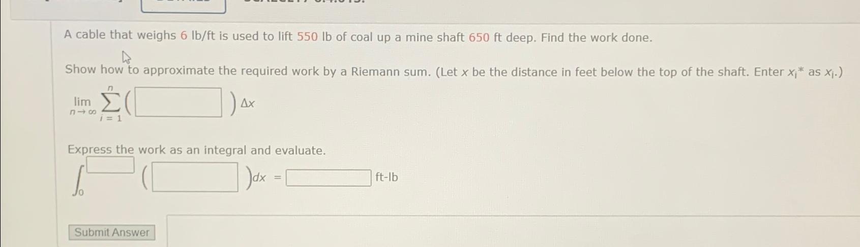 Solved A cable that weighs 6lbft ﻿is used to lift 550lb ﻿of | Chegg.com