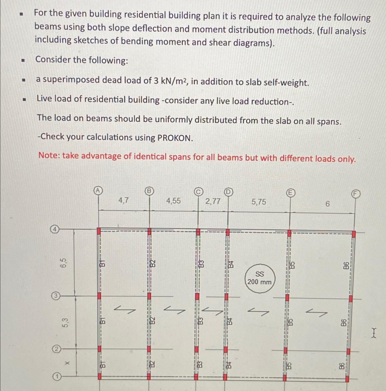 Solved For the given building residential building plan it | Chegg.com
