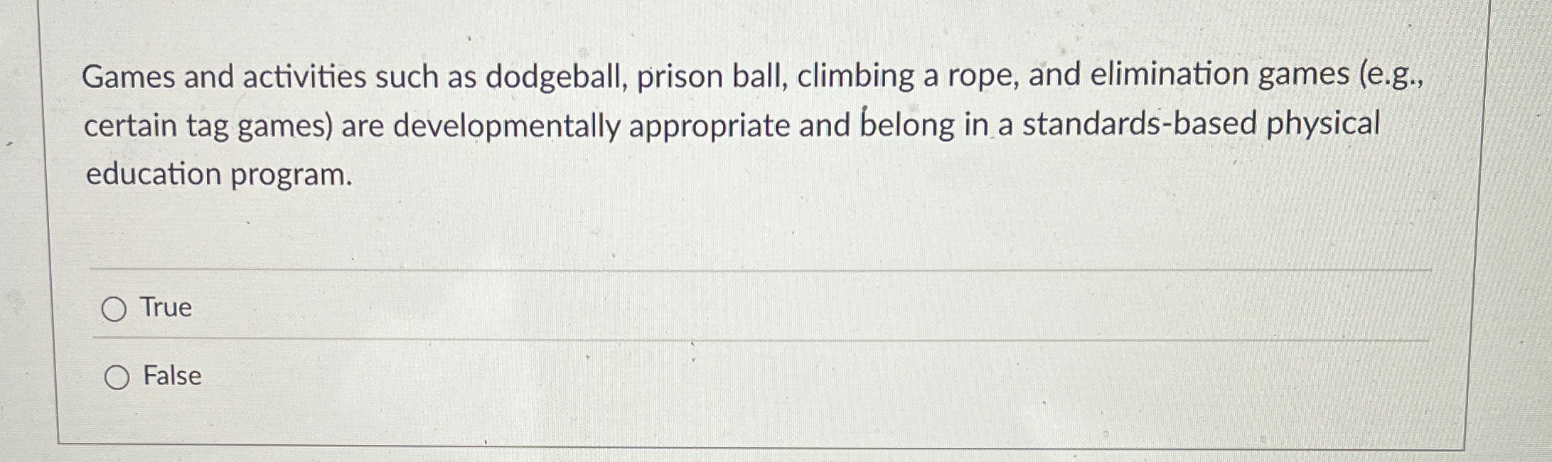 Solved Games and activities such as dodgeball, prison ball, | Chegg.com