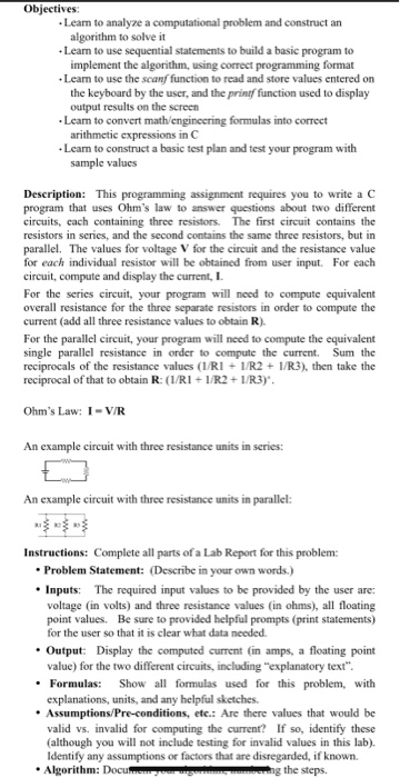 Solved Objectives: . Learn to analyze a computational | Chegg.com