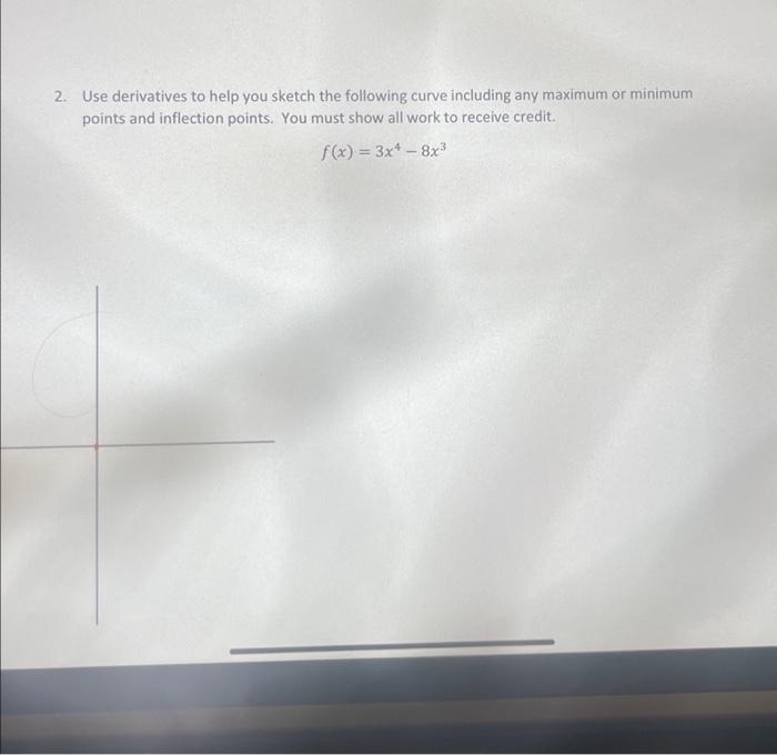 Solved 2. Use derivatives to help you sketch the following | Chegg.com