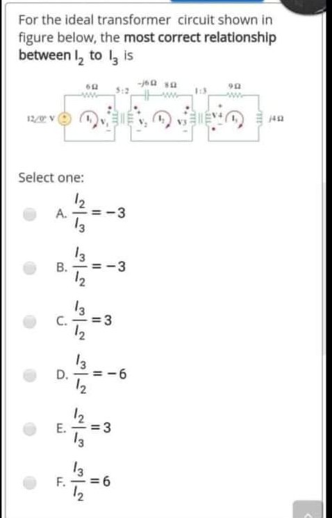 Solved For the ideal transformer circuit shown in figure | Chegg.com