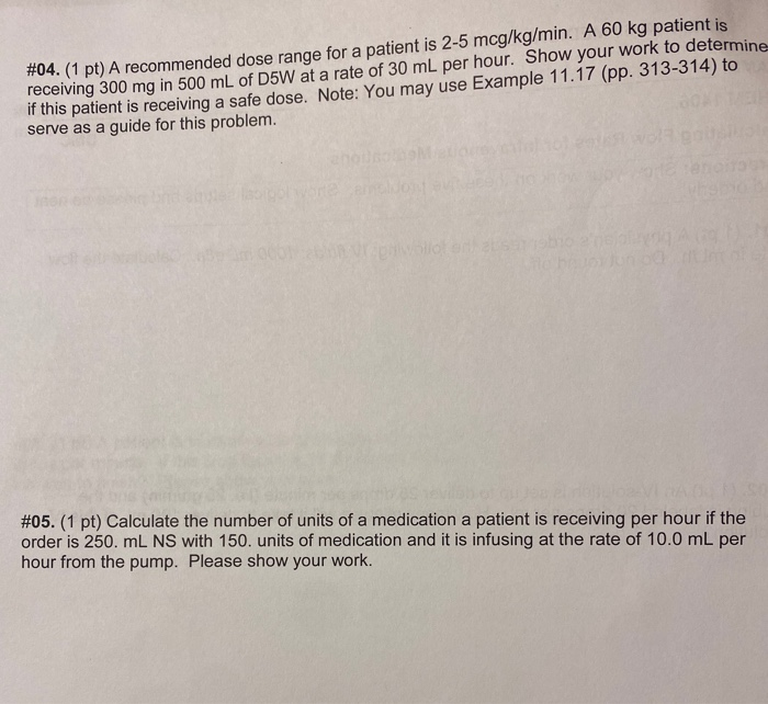 Solved Calculating Flow Rates for Intravenous Medications | Chegg.com