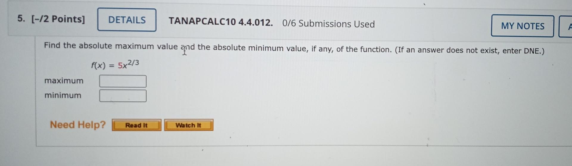 Solved Find The Absolute Maximum Value End The Absolute