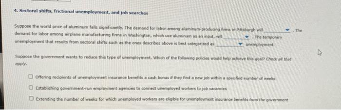 Solved first two drop down menu options: increase, | Chegg.com