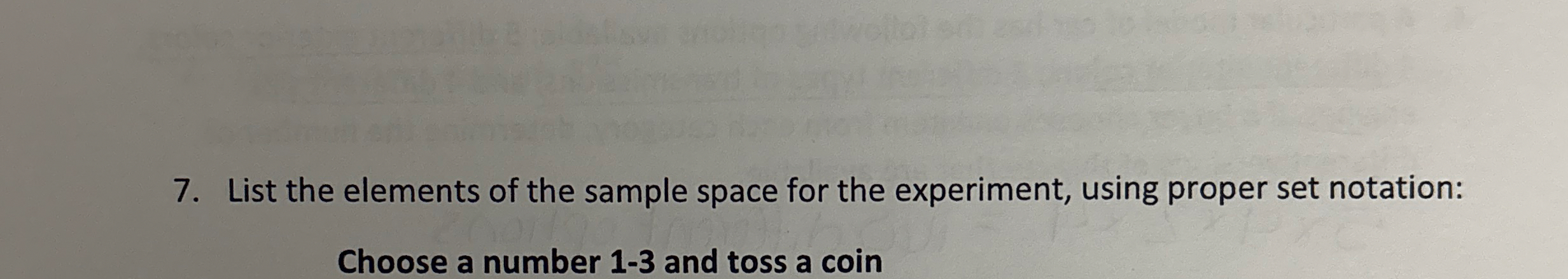 Solved List the elements of the sample space for the | Chegg.com