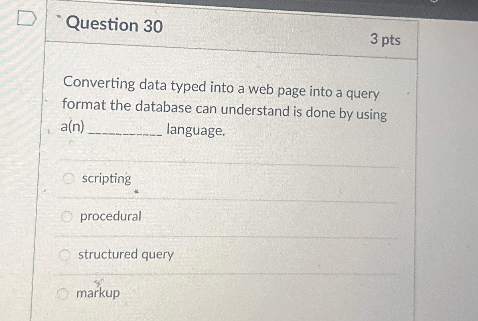 Solved Question 303 ﻿ptsConverting data typed into a web | Chegg.com