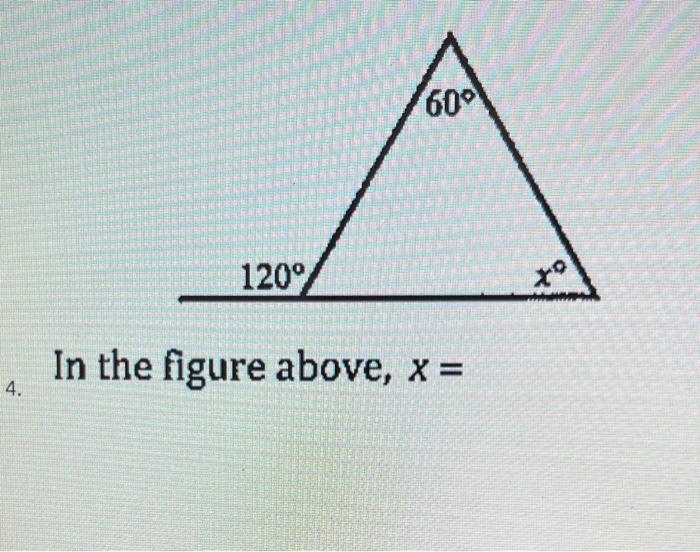 Solved In the figure above, x= | Chegg.com