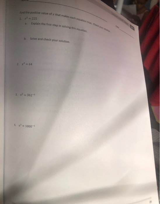 Solved Find the positive value of x that makes each equation | Chegg.com