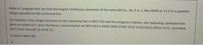 Solved Write a program that can find the longest continuous | Chegg.com