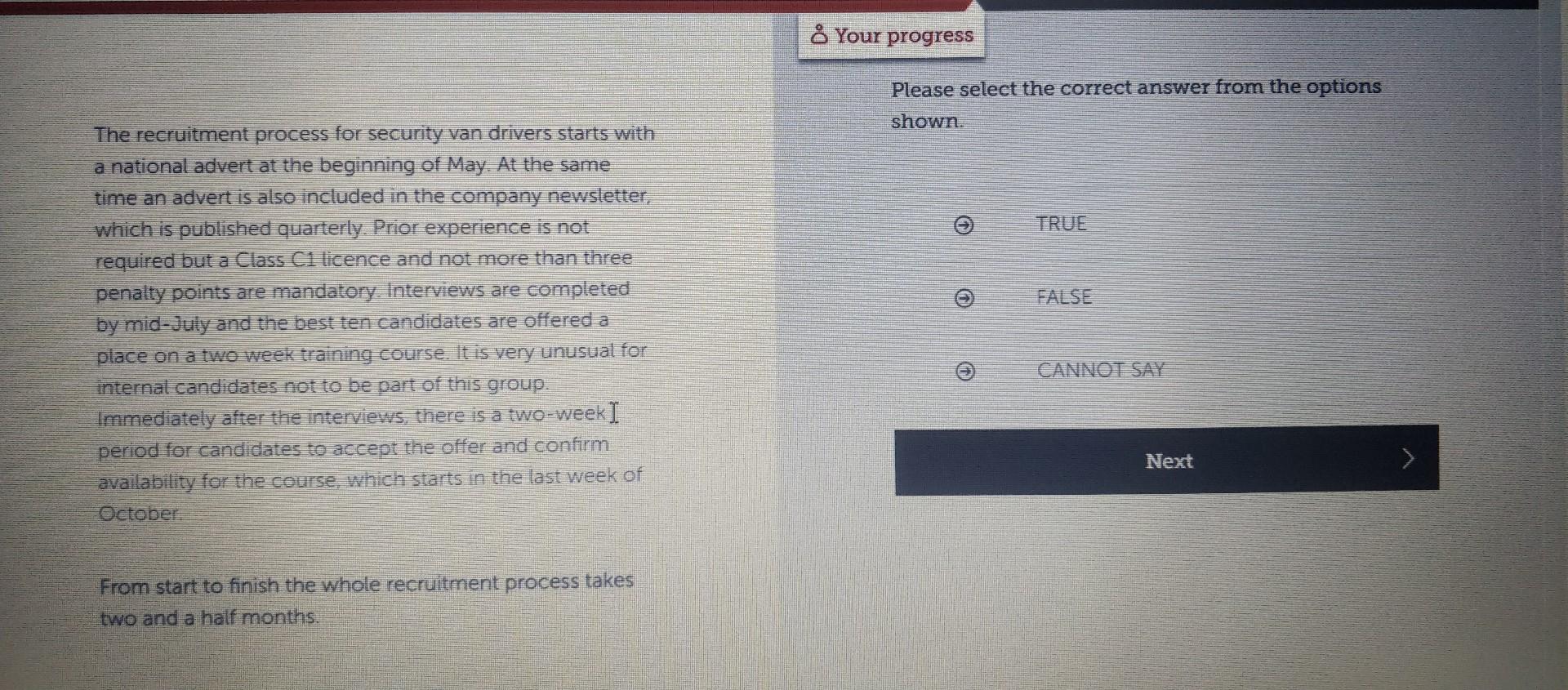 Solved From start to finish the whole recruitment process | Chegg.com