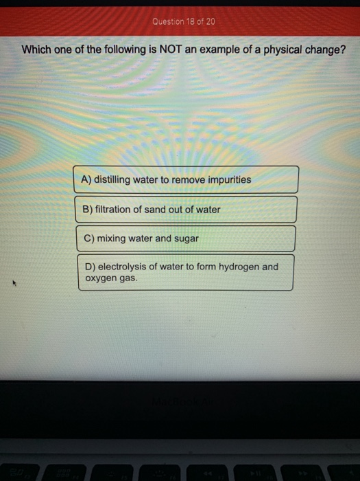Solved Question 15 of 20 Which of the following is a | Chegg.com