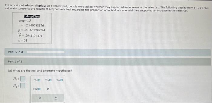 Solved Interpret calculator display: In a recent poll, | Chegg.com