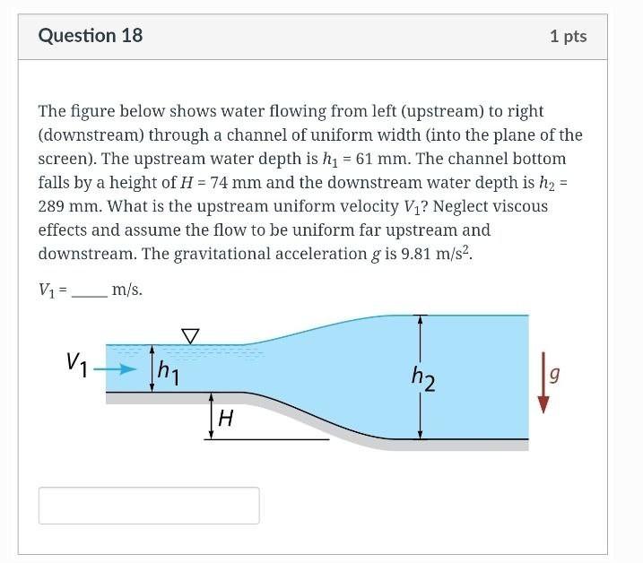 Solved The figure below shows water flowing from left | Chegg.com