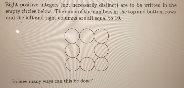 Solved Eight positive integers (not necessarily distinct) | Chegg.com