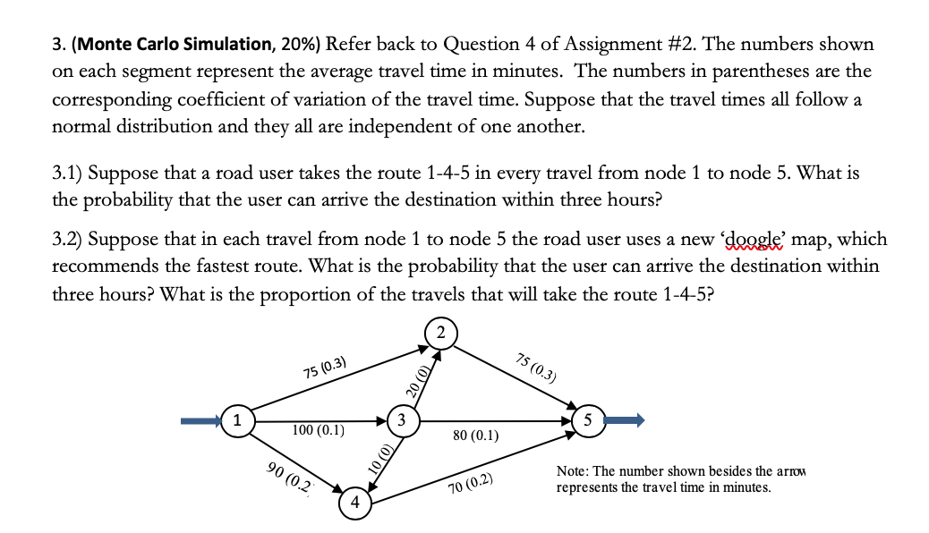 Solved (Monte Carlo Simulation, 20%) ﻿Refer back to Question | Chegg.com