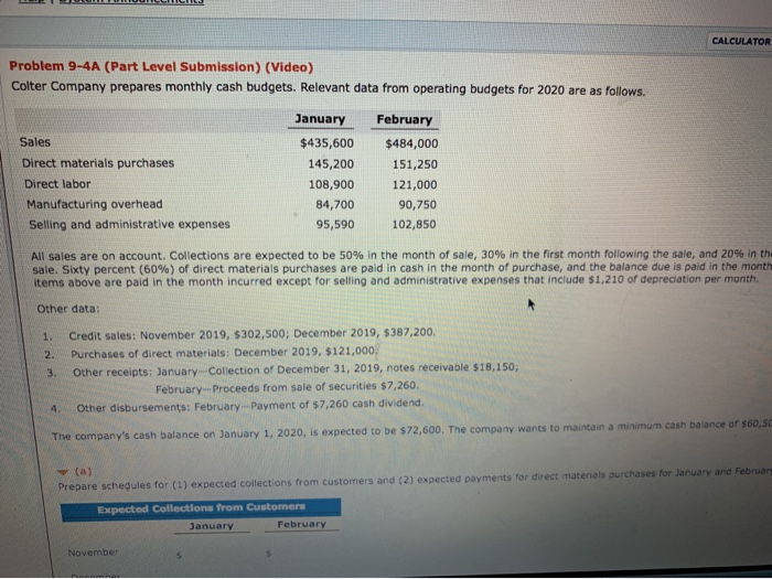 Solved CALCULATOR Problem 9-4A (Part Level Submission) | Chegg.com
