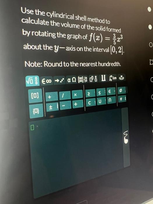Solved f(x)=53x3 | Chegg.com