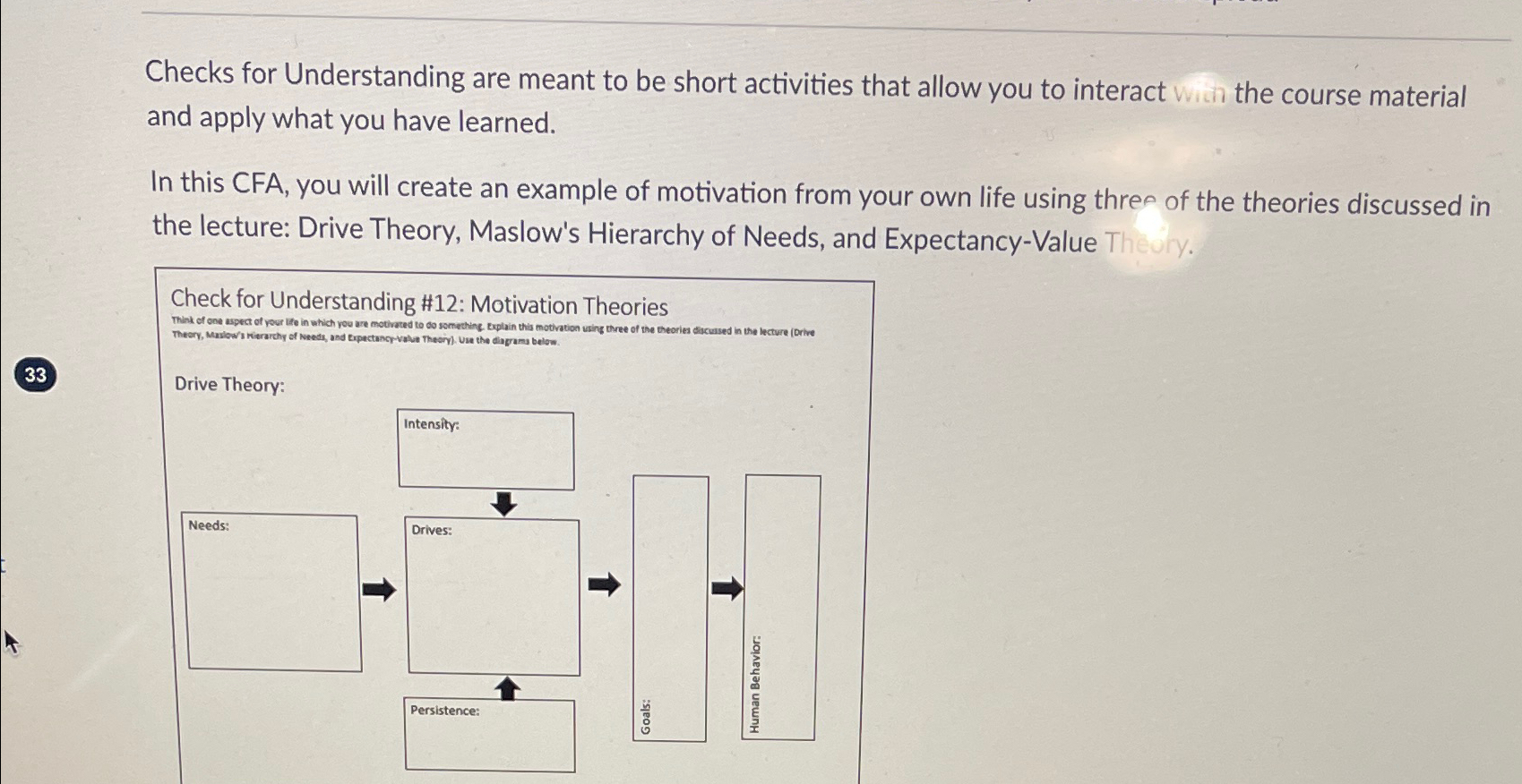 Solved Checks for Understanding are meant to be short | Chegg.com
