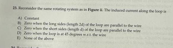 Solved Reconsider the same rotating system as in Figure ii. | Chegg.com