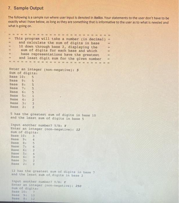 Solved 2. More Assignment Specifics This program will prompt | Chegg.com