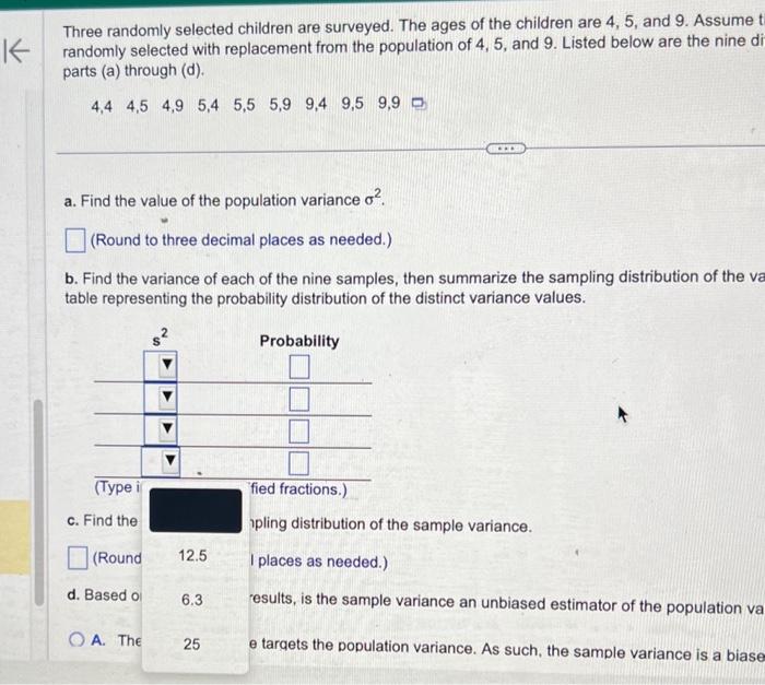 Solved Three randomly selected children are surveyed. The | Chegg.com