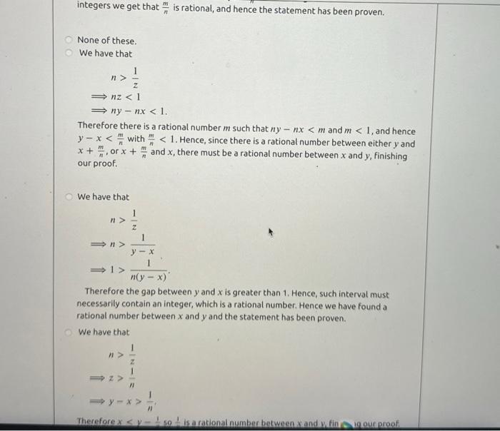 Solved In this exercise we shall prove that for any two | Chegg.com