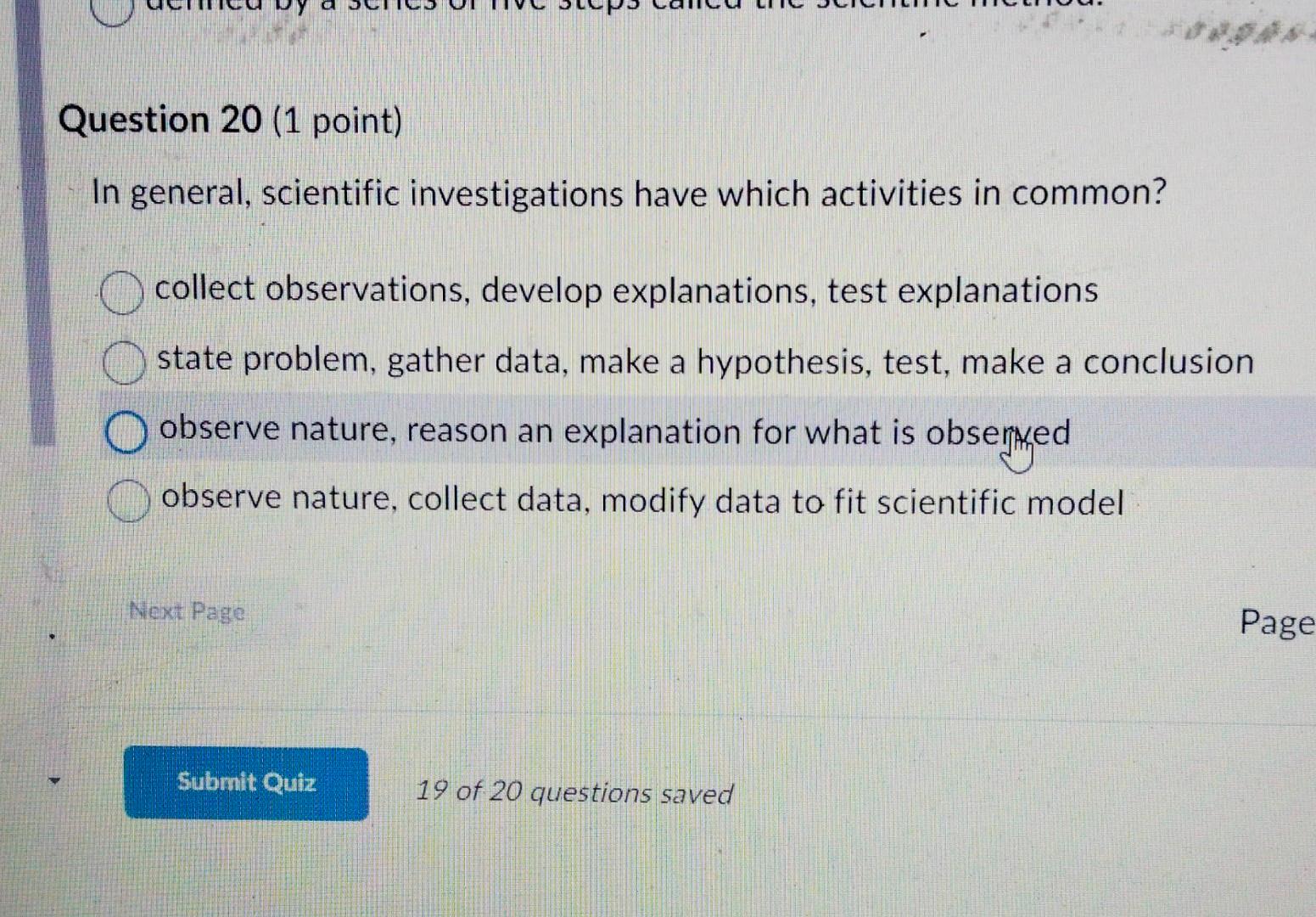 Solved Question 20 (1 point) In general, scientific | Chegg.com