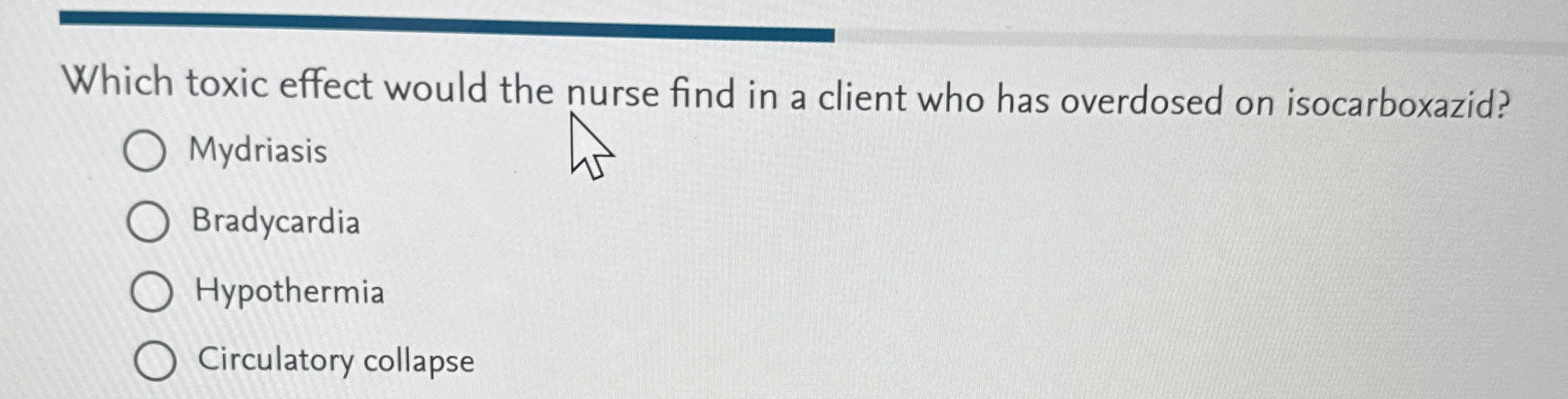 Solved Which toxic effect would the nurse find in a client | Chegg.com