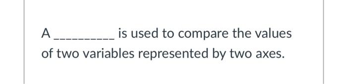 Solved A is used to compare the values of two variables | Chegg.com