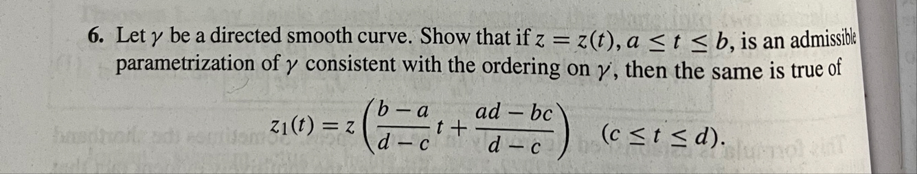 Solved Let γ ﻿be a directed smooth curve. Show that if | Chegg.com