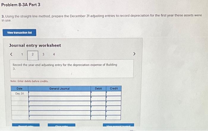 Solved Required information Problem 8-3A Asset cost | Chegg.com