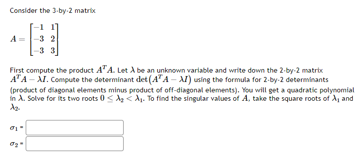 Solved First recall that the matrix corresponding to a | Chegg.com