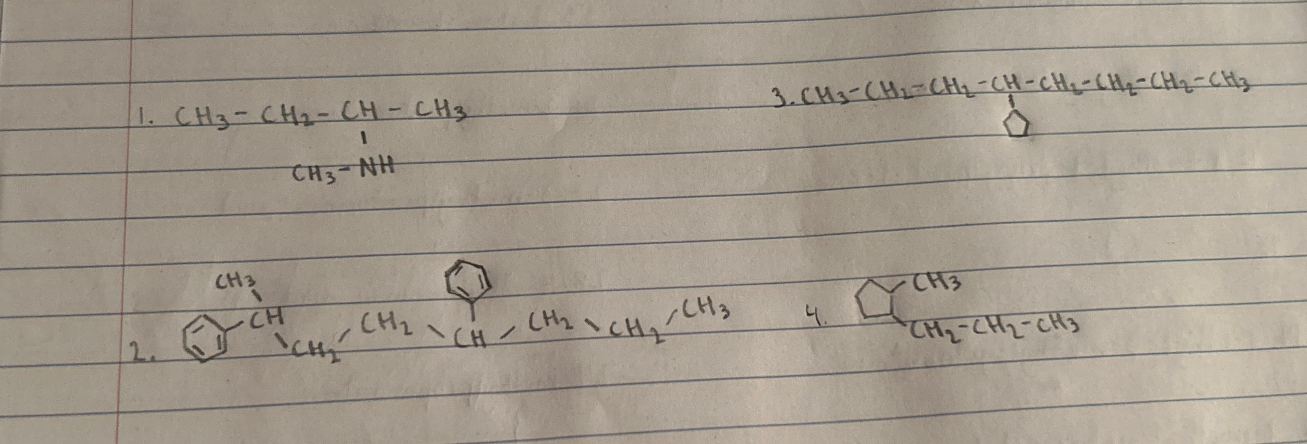Solved Write IUPAC name for each one | Chegg.com