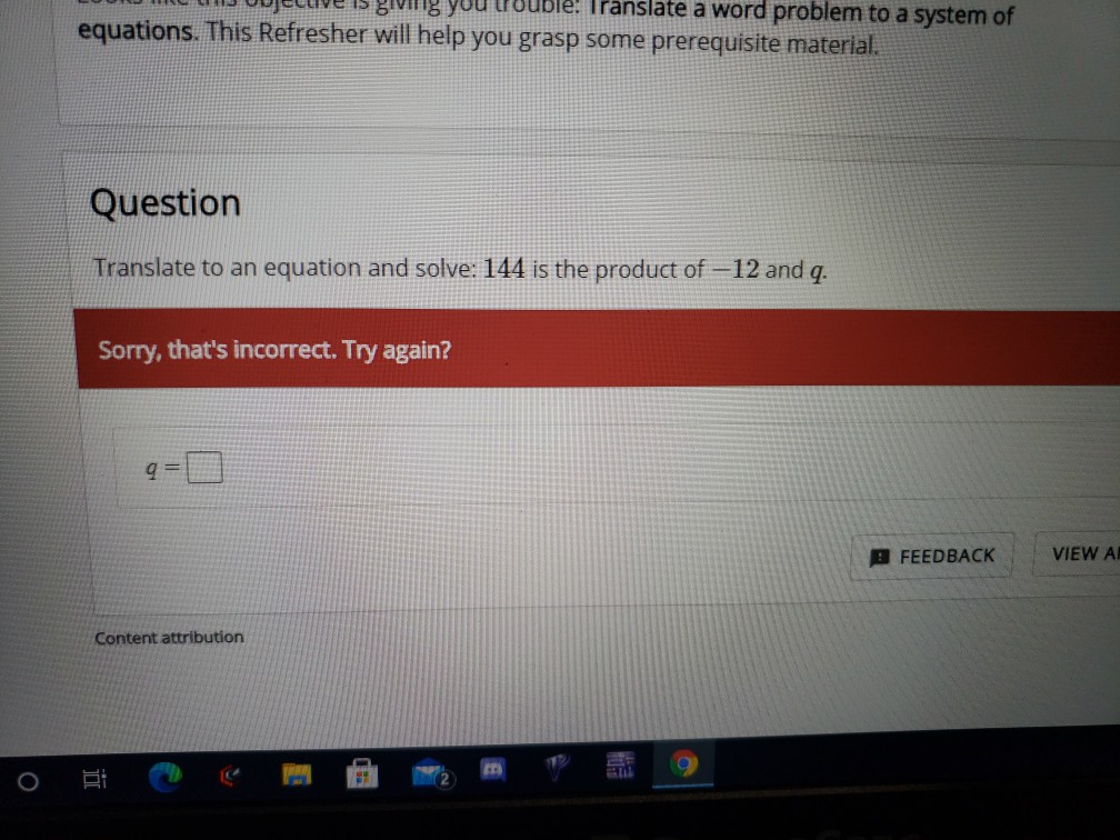 Solved SIVE your Translate a word problem to a system of | Chegg.com
