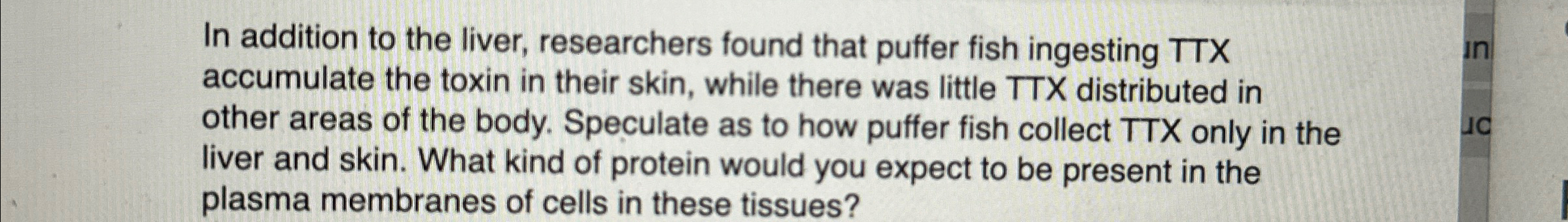 Solved In addition to the liver, researchers found that | Chegg.com