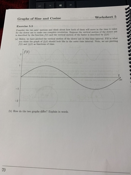 Solved Worksheet 5 Graphs of Sine and Cosine Exercise 5.5 | Chegg.com