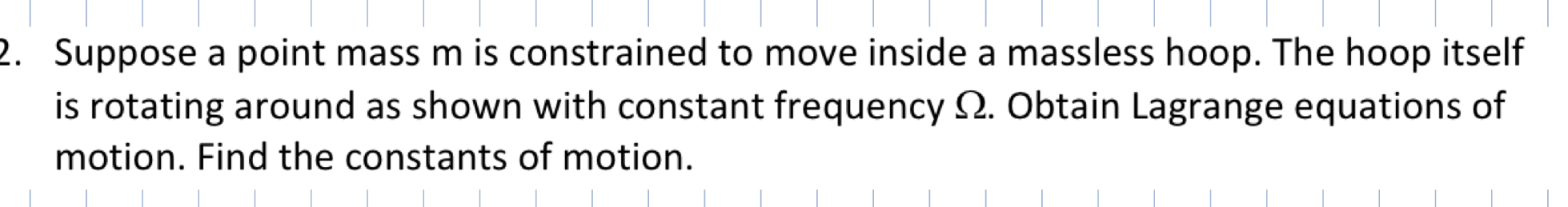 Solved Suppose a point mass m ﻿is constrained to move inside | Chegg.com
