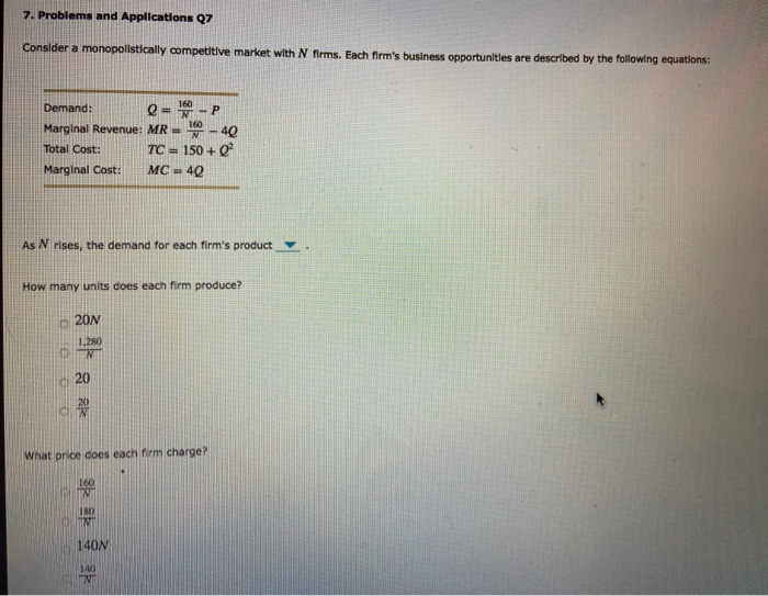 Solved 7. Problems and Applications Q7 Consider a | Chegg.com