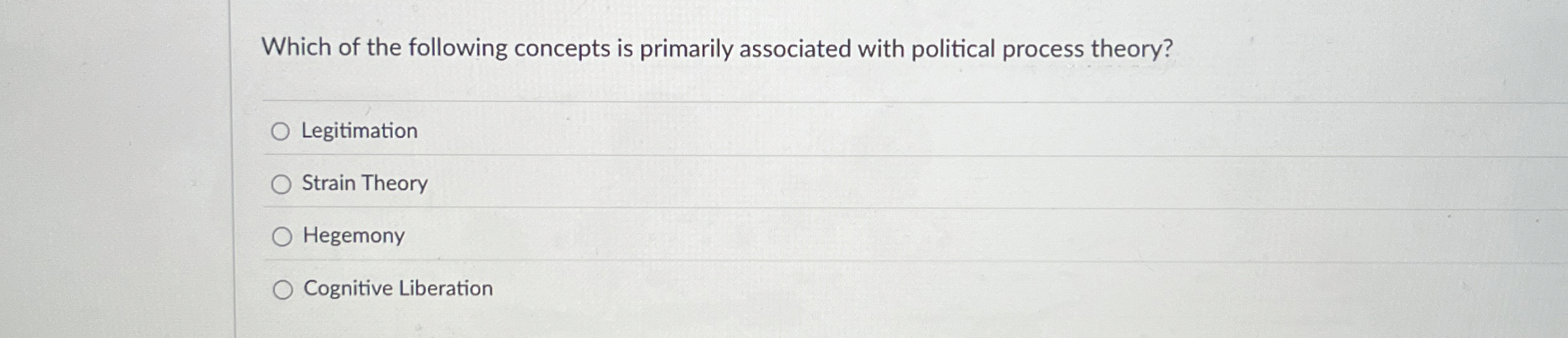 Solved Which of the following concepts is primarily | Chegg.com